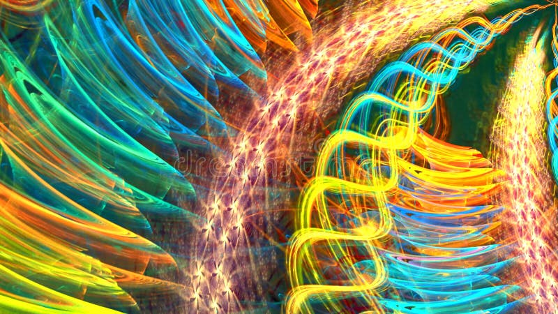 Several Beautiful Fractals Fast Transform One into Another. Stock Video ...