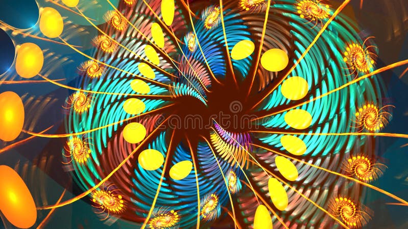 Several Beautiful Fractals Fast Transform One into Another. Stock ...