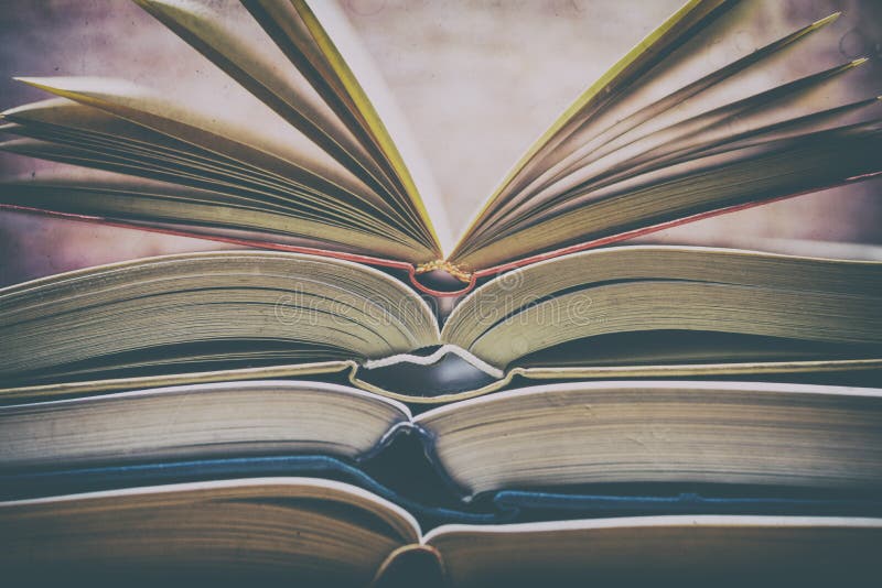 A Lot of Books Stacked on Top of Each Other Stock Image - Image of book ...