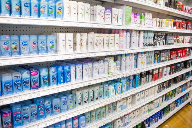 Deodorant Section at the Store Editorial Photography - Image of grocery ...