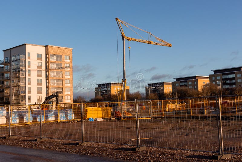 Two cranes stock photo. Image of workplace, cranes, city - 79996362