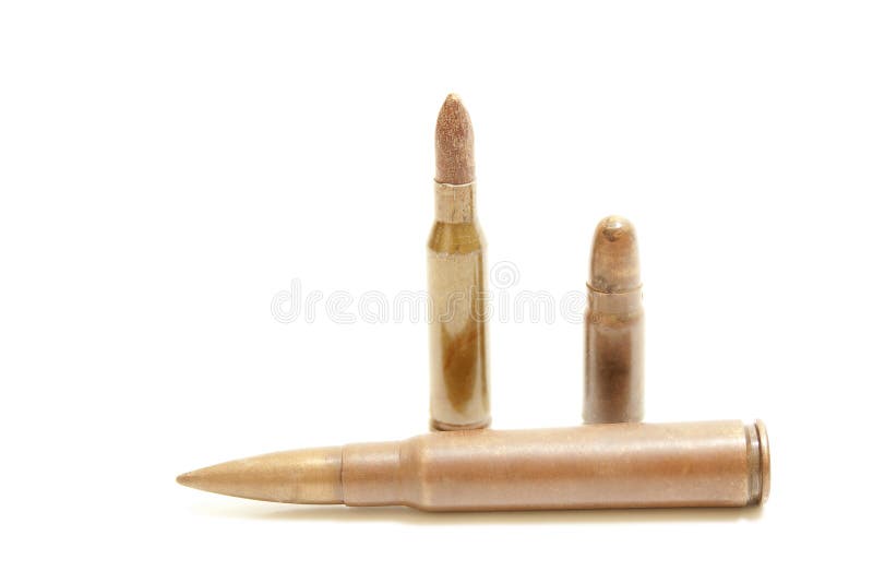 Several Bullets of the 38 Caliber Special for a Handgun or Revolver ...