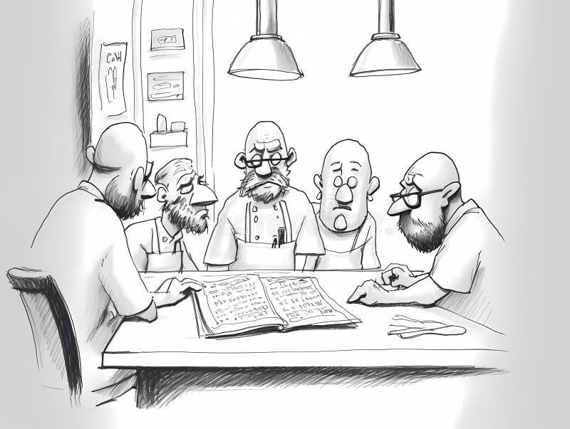 Cartoon Meeting Table Stock Illustrations – 12,283 Cartoon Meeting ...