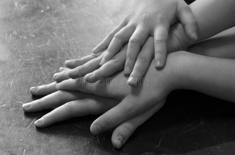 The Hands Of The Family Are Stacked Together Stock Image - Image of ... The Hands Of The Family Are Stacked Together Stock Image - Image of ...