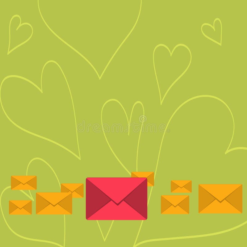 Color envelopes stock vector. Illustration of email - 100840499