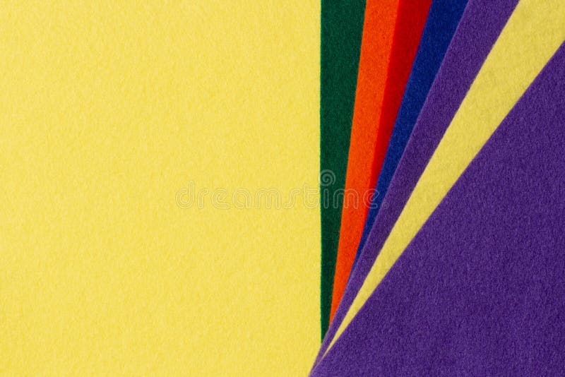 Several Colored Felt Texture Background. Assorted Color Felt Fabric ...