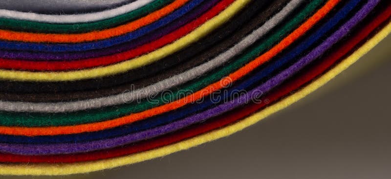 Several Colored Felt Texture Background. Assorted Color Felt Fabric ...