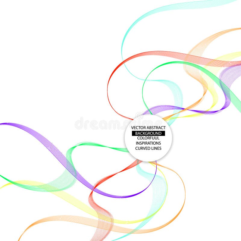 Several Colored Wave Lines. Design Element. Eps 10 Stock Illustration ...