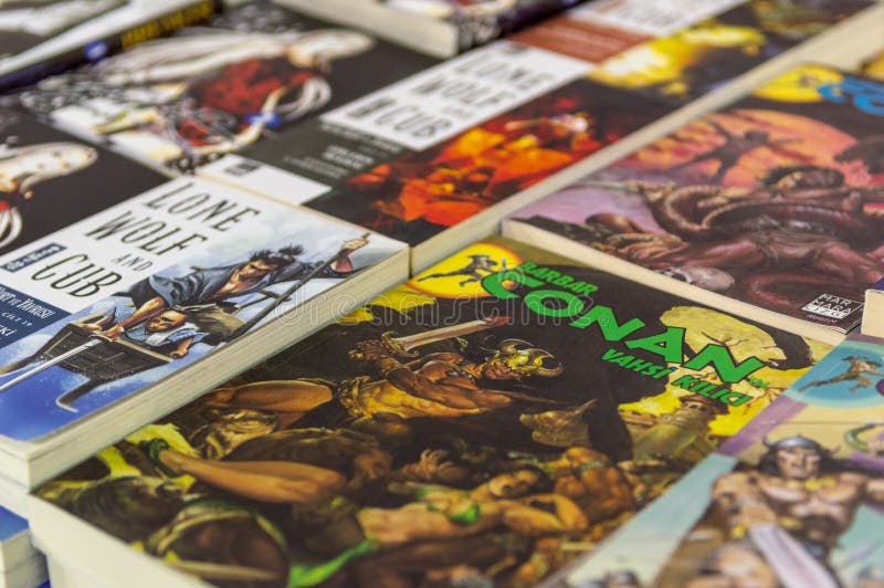 Sci-fi Books Displayed on a Stand in Eskisehir Book Fair Editorial ...