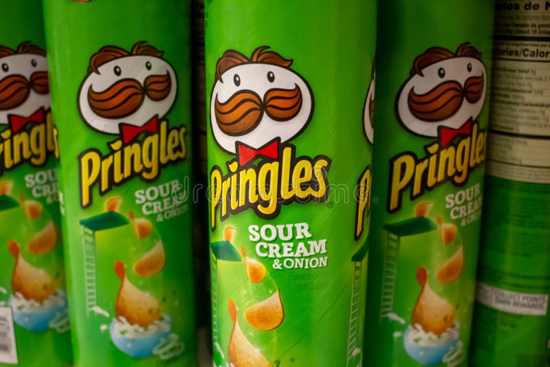 Pringles cans on a shelf editorial stock image. Image of crisp - 156227554