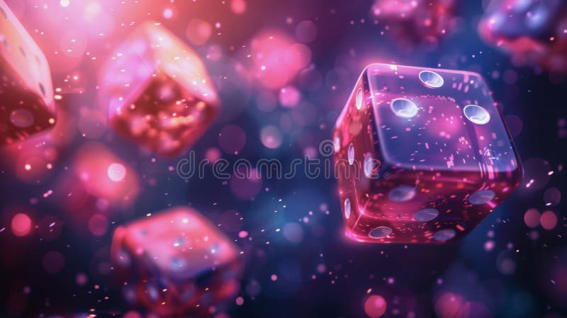 Group of Dices Floating in the Air Stock Image - Image of game ...