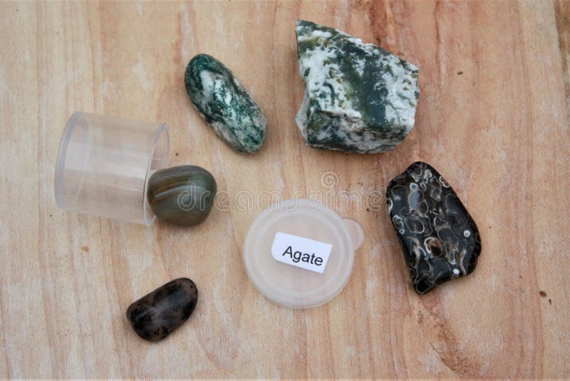 Several Different Kinds and Colors of Agate Stock Photo - Image of ...