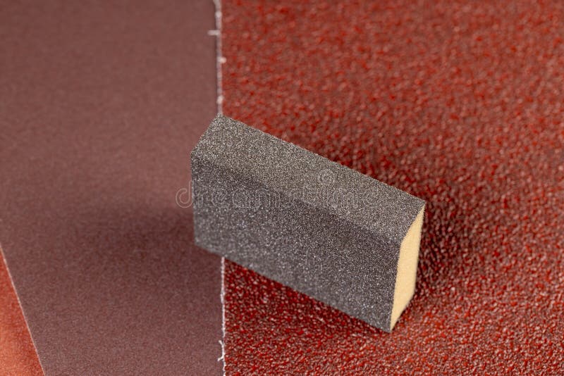 Several Different Sheets of Sandpaper for Metal or Wood Processing ...
