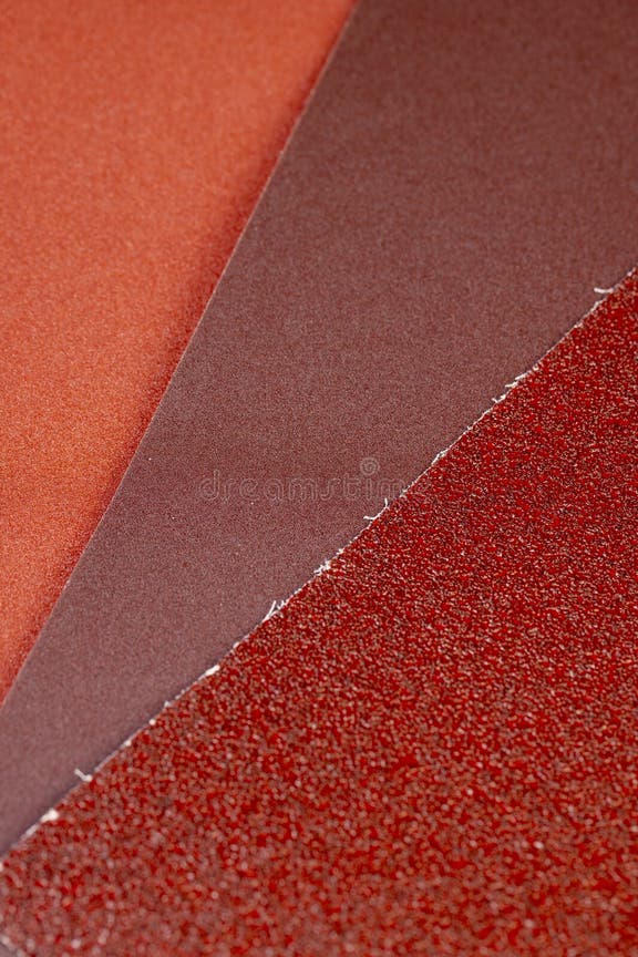 Several Different Sheets of Sandpaper for Metal or Wood Processing ...