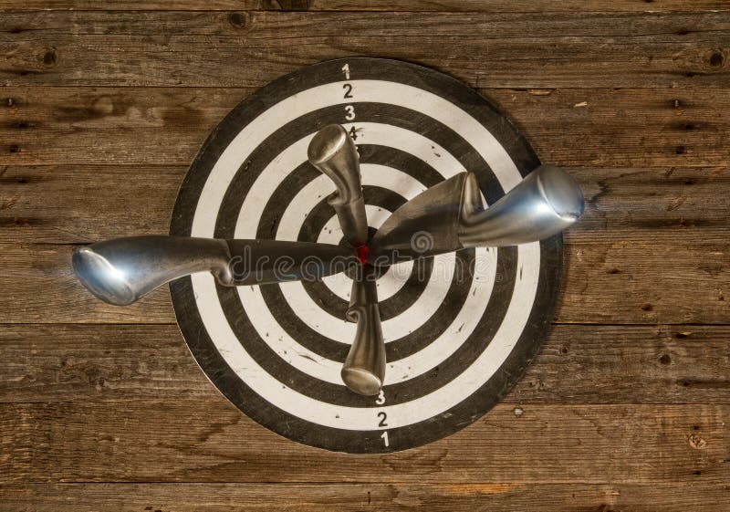 Kitchen knife target stock image. Image of circus, handle - 202176973