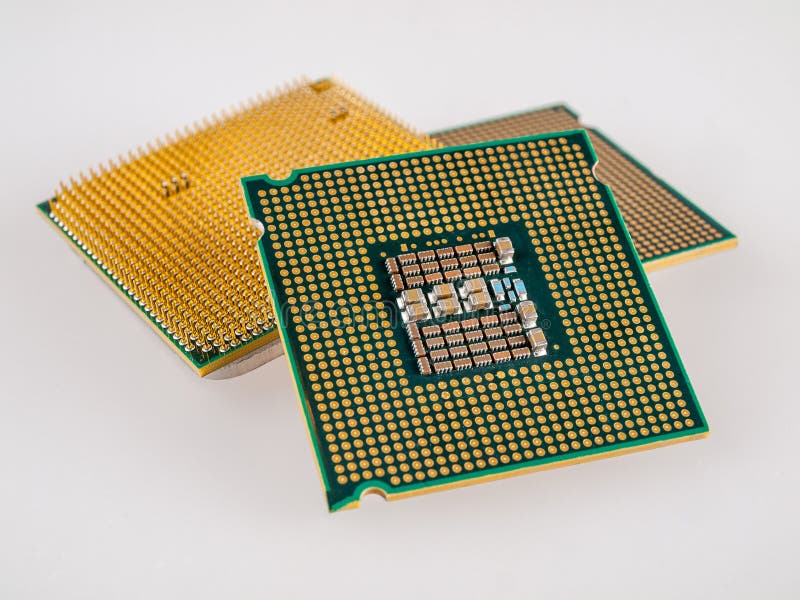 Several Different Types of Microprocessors for a Computer Close-up the ...