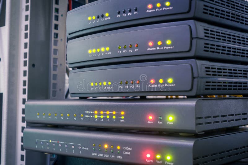 Several Digital Communication Gateways are in the Server Room ...