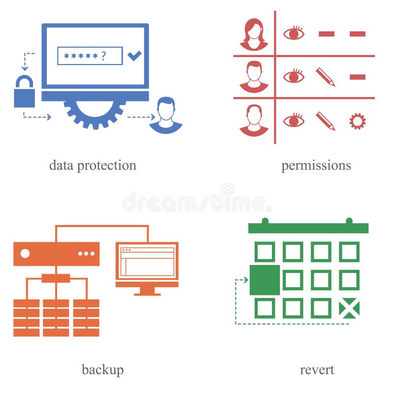 Several Directions in the it Sphere 4 Stock Vector - Illustration of ...