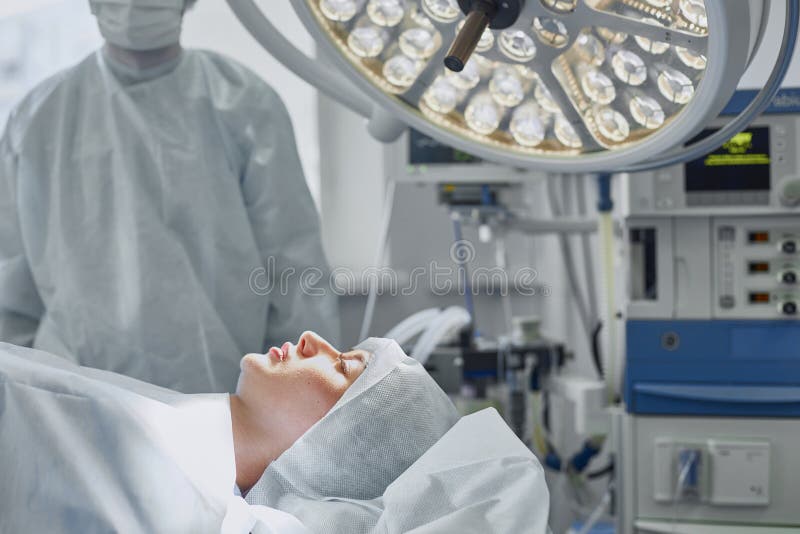 Several Doctors Surrounding Patient on Operation Table during T Stock ...