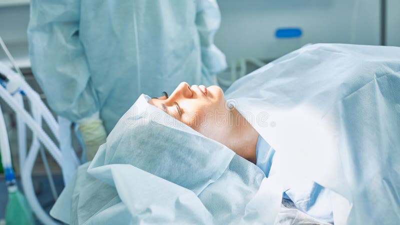 Several Doctors Surrounding Patient on Operation Table during T Stock ...
