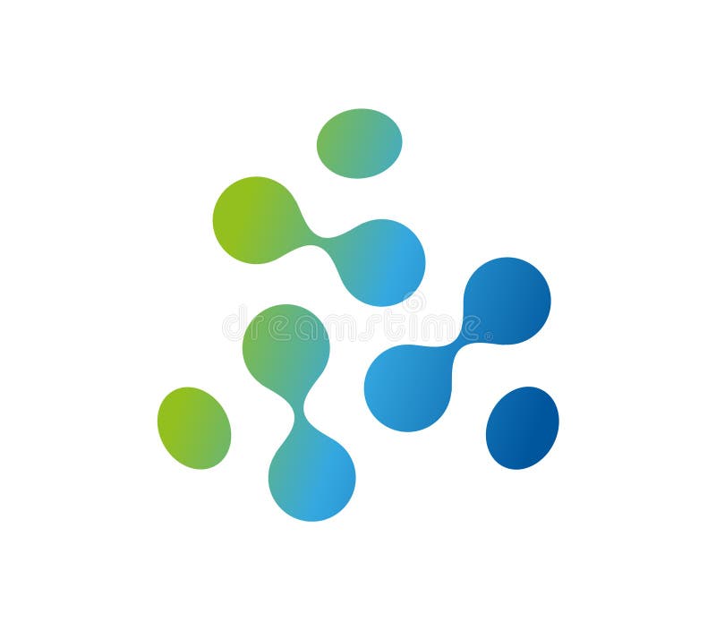 Several Dots Connected in Pairs and Separate in the Shape of a Triangle ...