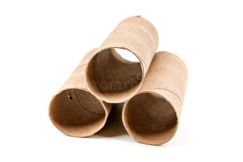 Several Empty Toilet Paper Rolls Stock Photo - Image of project, craft ...