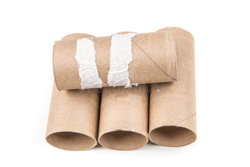 Several Empty Toilet Paper Rolls Stock Photo - Image of project, craft ...
