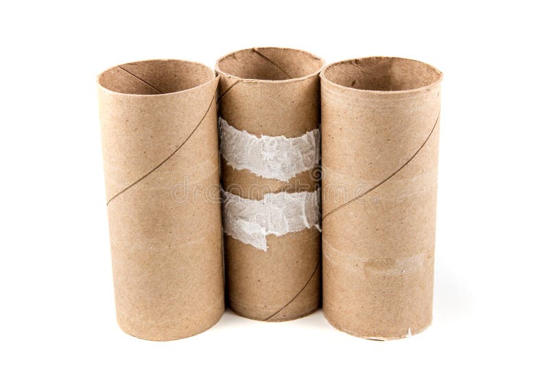 Several Empty Toilet Paper Rolls Stock Photo - Image of project, craft ...