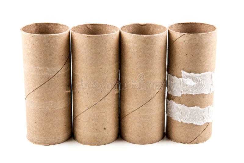 Several Empty Toilet Paper Rolls Stock Photo - Image of project, craft ...