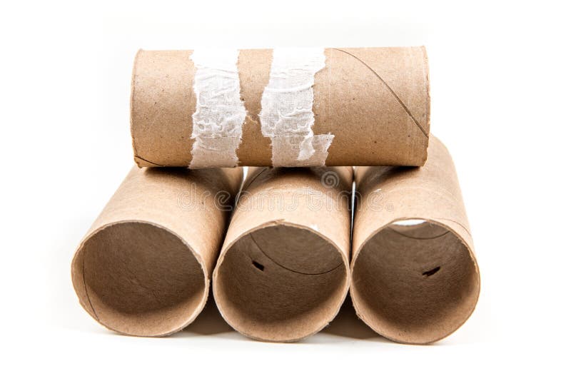 Several Empty Toilet Paper Rolls Stock Photo - Image of project, craft ...