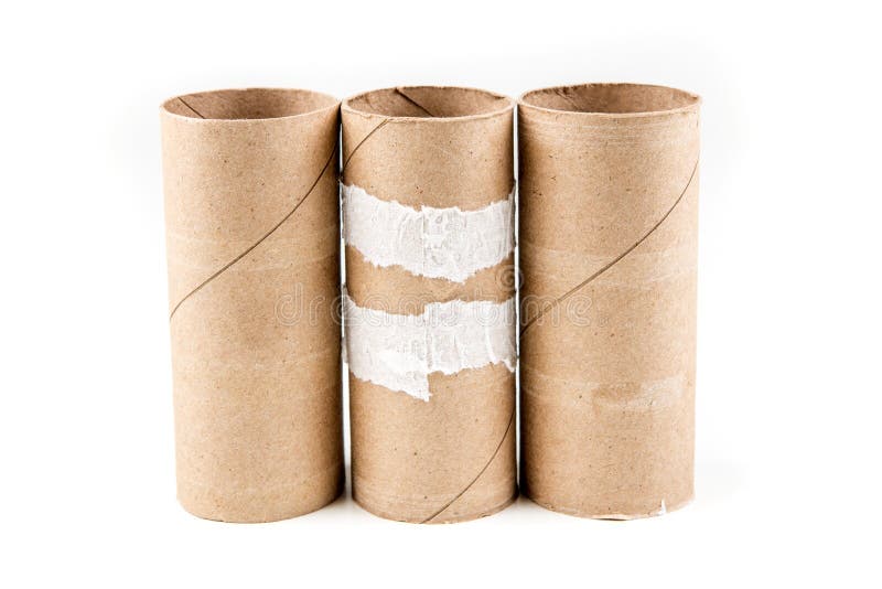 Several Empty Toilet Paper Rolls Stock Photo - Image of project, craft ...