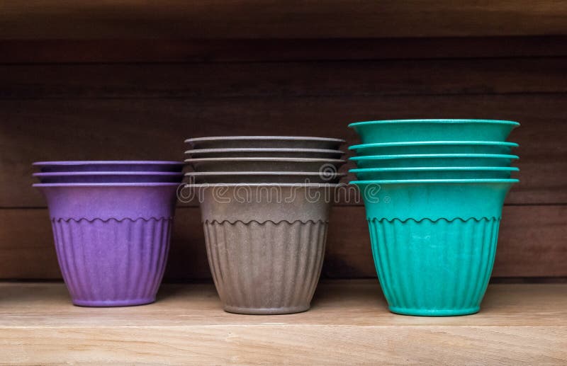 Several flower pots stock photo. Image of pile, flower - 50034362