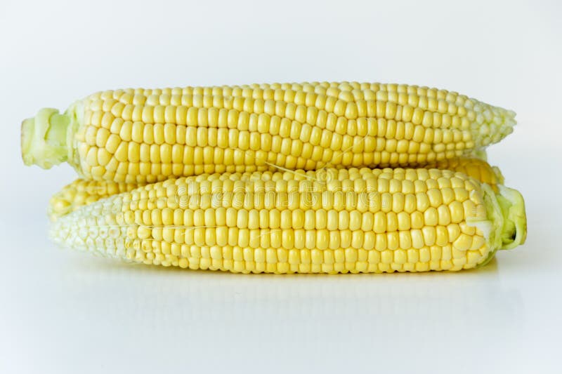 Several Fresh Ears of Corn Stacked Together Stock Image - Image of ...
