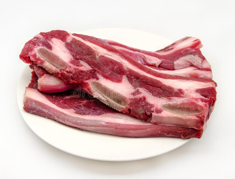 Several fresh veal steaks stock photo. Image of meat - 46081020