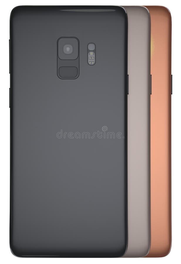 Several Generic Smartphones Stock Photo - Image of black, cellular ...