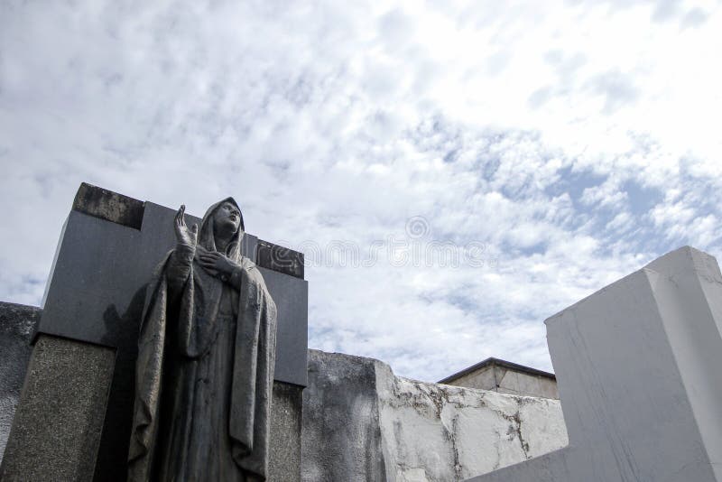 Several Graves Inside a Cemetery Stock Image - Image of building, rest ...