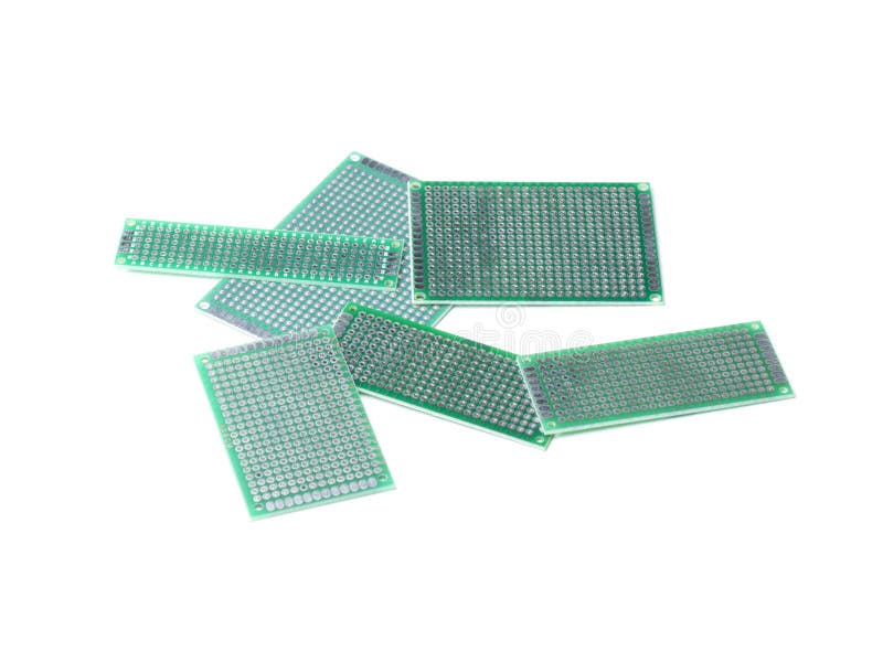 Blank Green Printed Circuit Board (PCB) Stock Photo - Image of computer ...