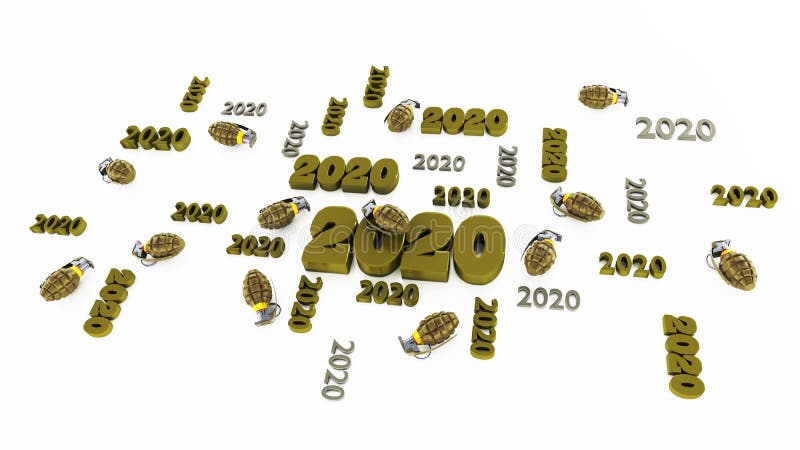 Several Hand Grenade 2020 Designs with Some Grenades Stock Illustration ...