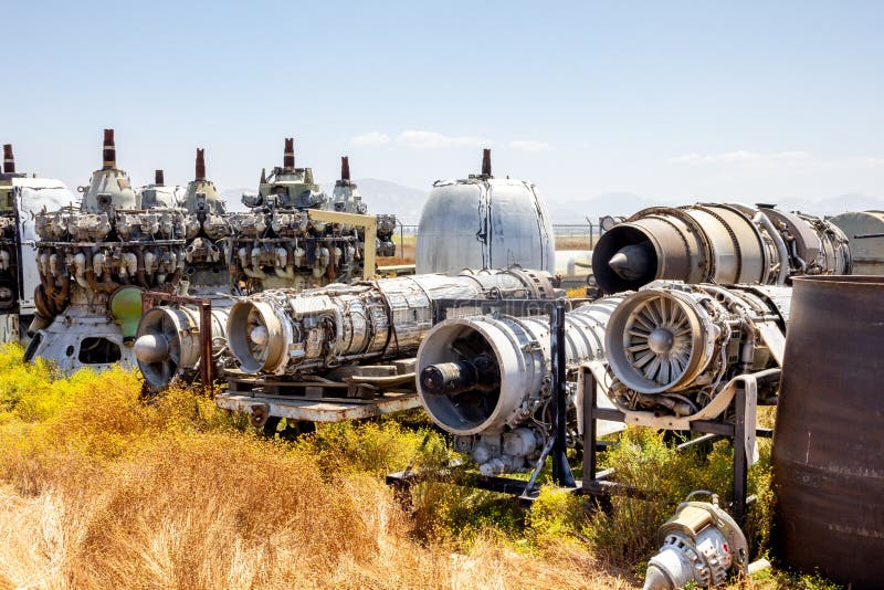 Aircraft engines stock photo. Image of metal, parts - 166697838