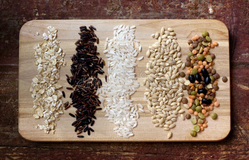 Several kinds of grains stock photo. Image of group, culture - 45258630