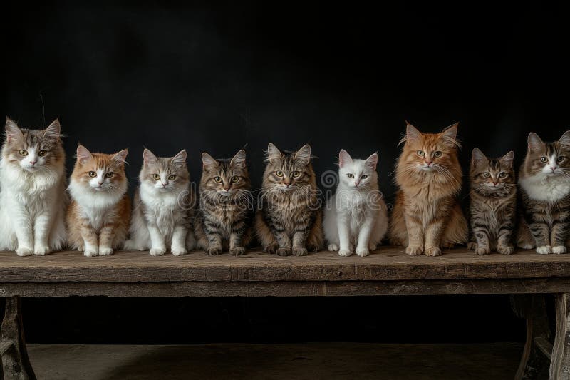 Several Kittens Look Expectantly at the Camera in Various Breeds and ...