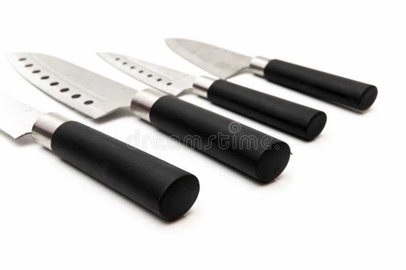 Several Knives are on the Table. Various Knives on the Table. Knives ...