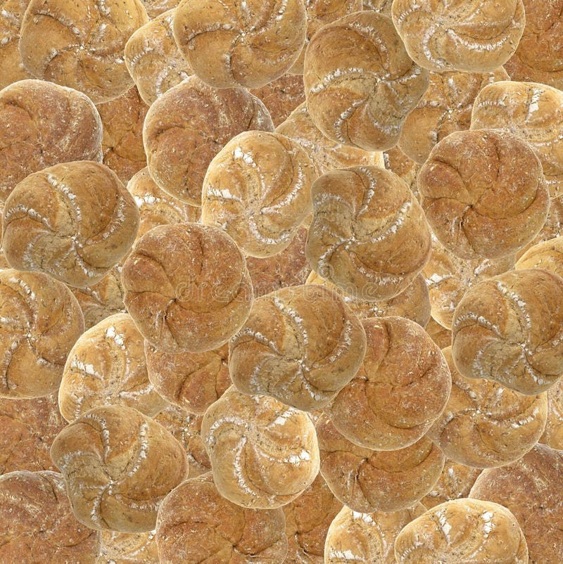 Several Layers of Whole Wheat Rolls Stock Photo - Image of brown, baked ...