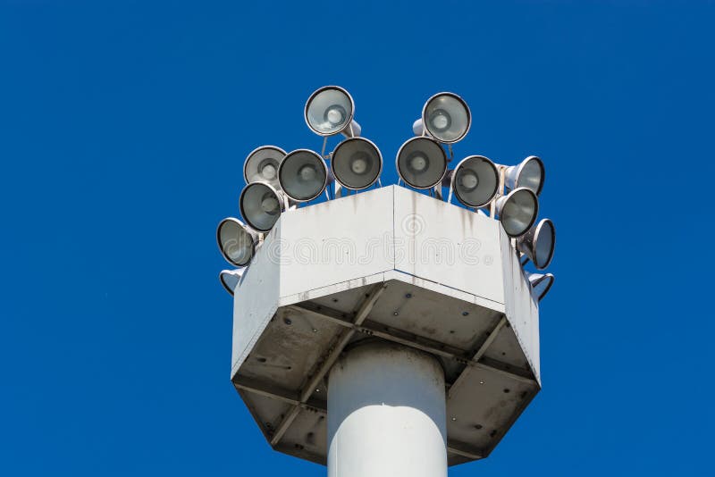 Megaphone Tower With Sky / Megaphone Tower / Megaphone On High Tower ...