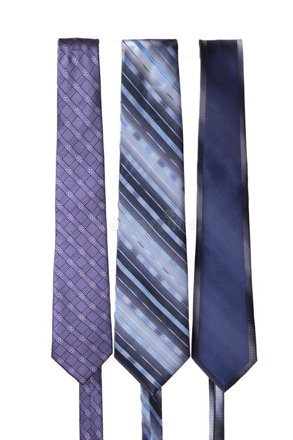 Several Men S Ties on a White Background Stock Image - Image of garish ...