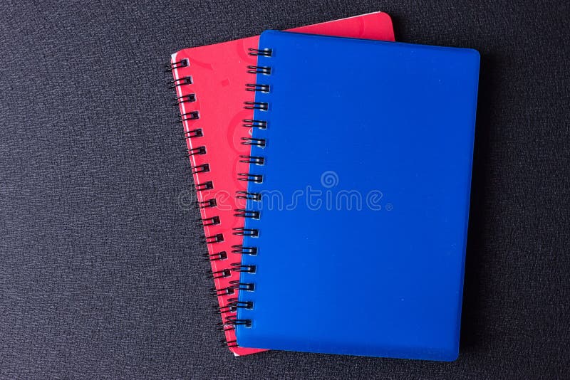 Several Multi-colored Notebooks on a Spiral Stock Image - Image of ...