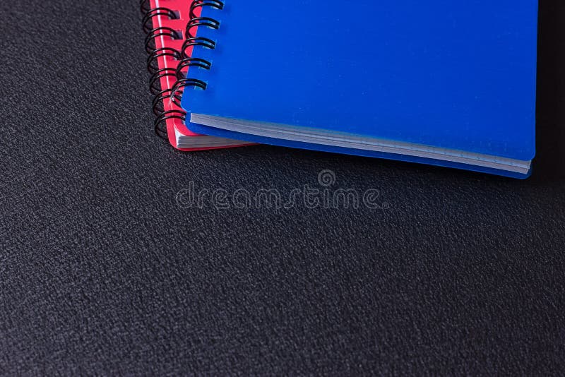 Several Multi-colored Notebooks on a Spiral Stock Photo - Image of ...