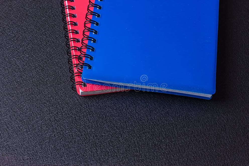 Several Multi-colored Notebooks on a Spiral Stock Image - Image of ...