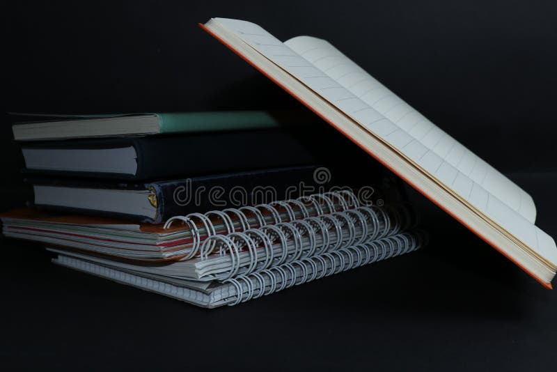 Several Notebooks, Pencils, Stickers, Bookmarks, Tablet, String ...