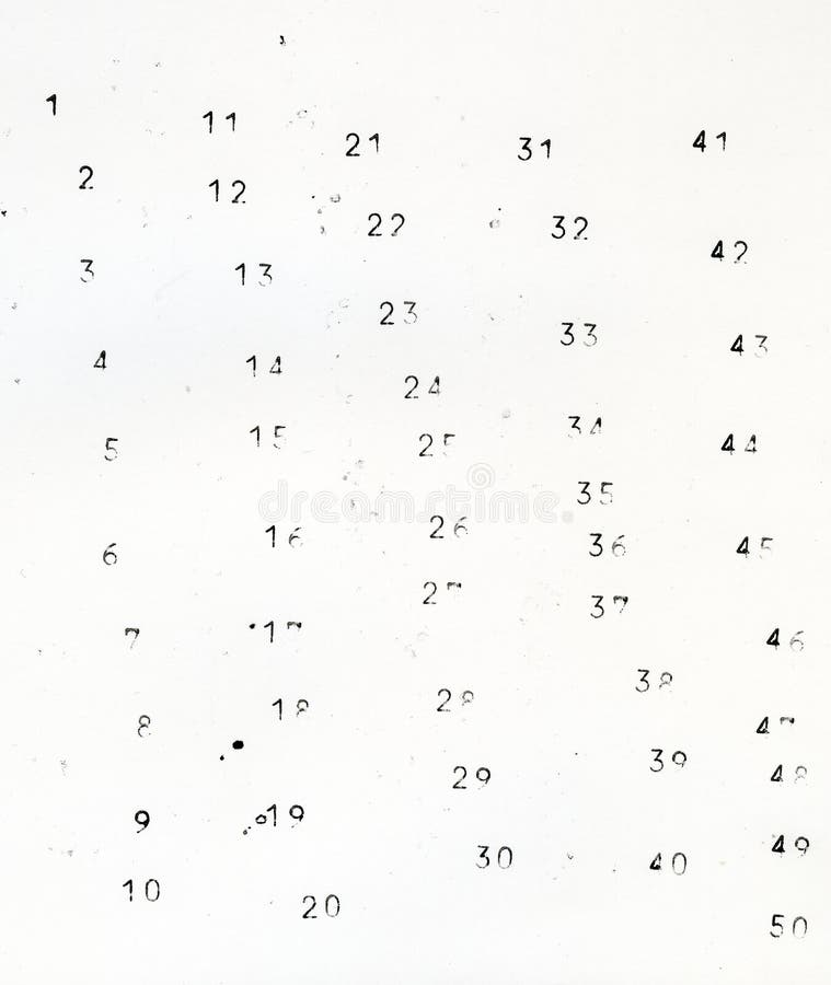 Several numbers on white stock image. Image of group - 105593043